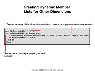 L11 creating member lists | PPT