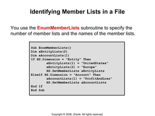 L11 creating member lists | PPT