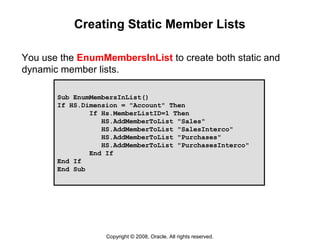 L11 creating member lists | PPT
