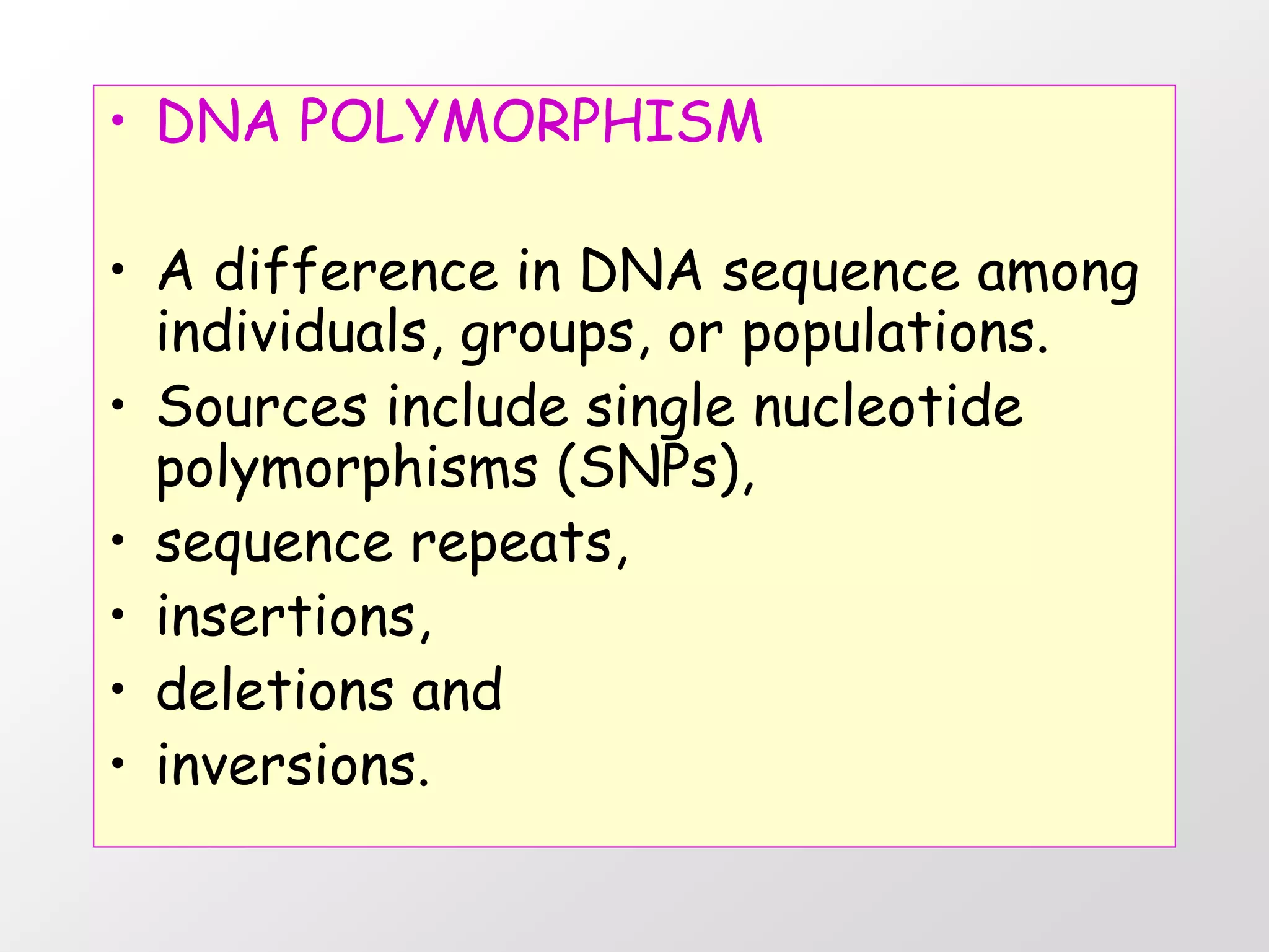 L11 dna__polymorphisms__mutations_and_genetic_diseases4 | PDF