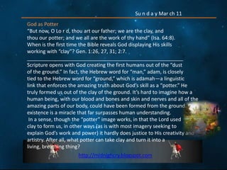 Lesson 11 God as Artist | PPTX