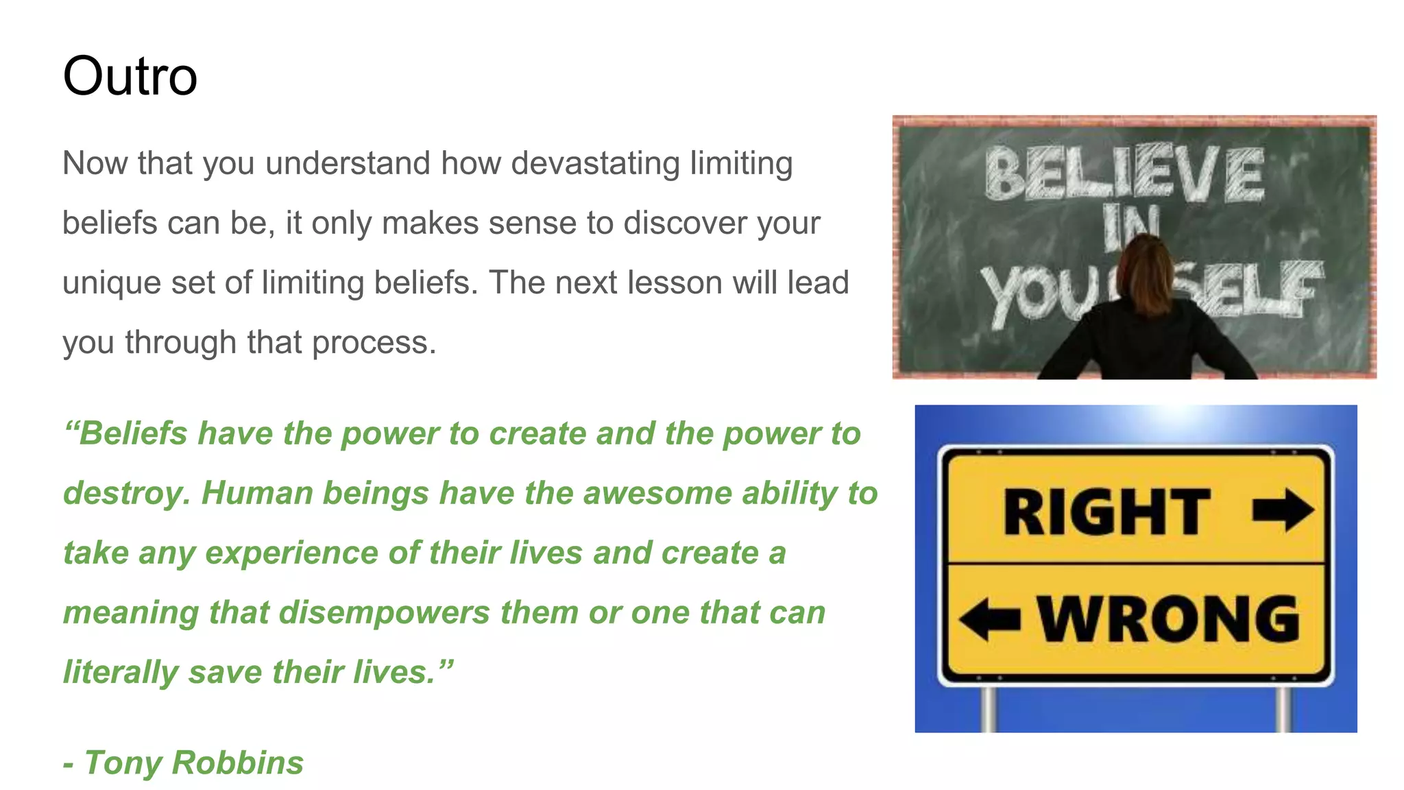 How Limiting Beliefs Affect Your Life | PPTX