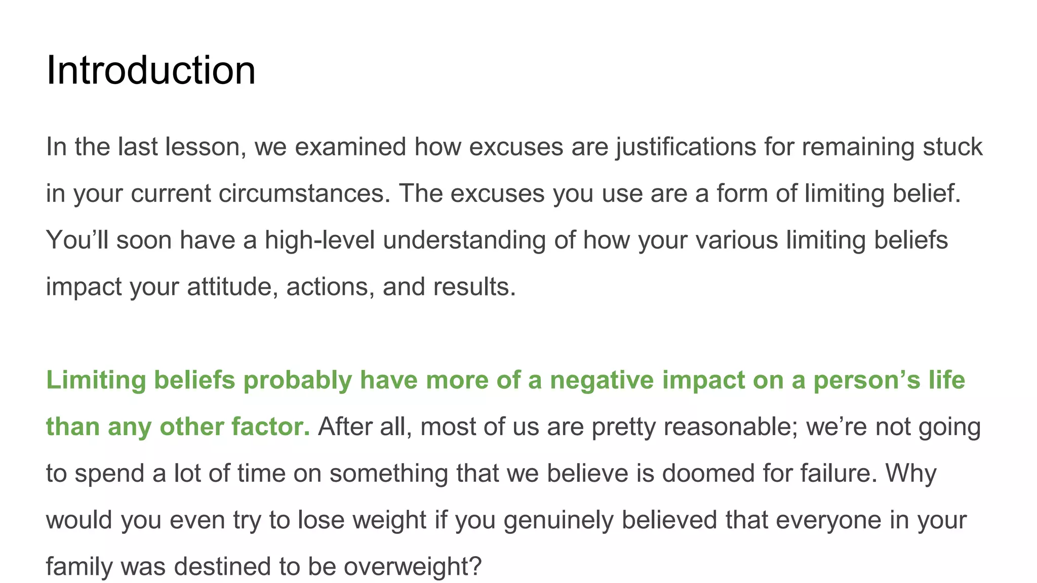 How Limiting Beliefs Affect Your Life | PPTX