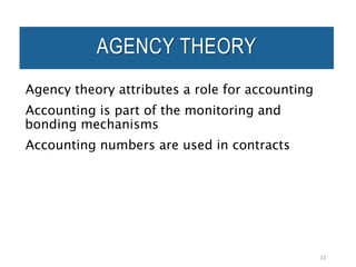 Positive theory of accounting - policy and disclosure | PPTX