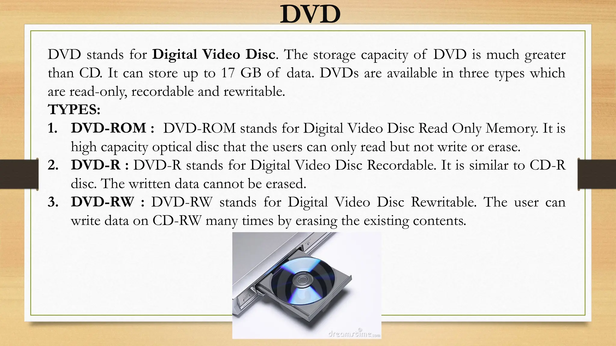 Secondary Storage -magnetic tape optical disk | PPTX