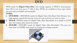 Secondary Storage -magnetic tape optical disk | PPTX