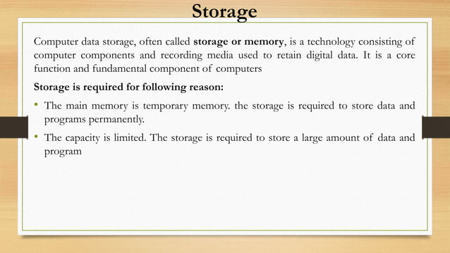 Secondary Storage -magnetic tape optical disk | PPTX