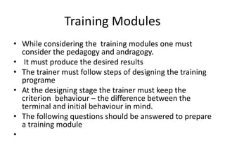 L 11 training iso | PPTX