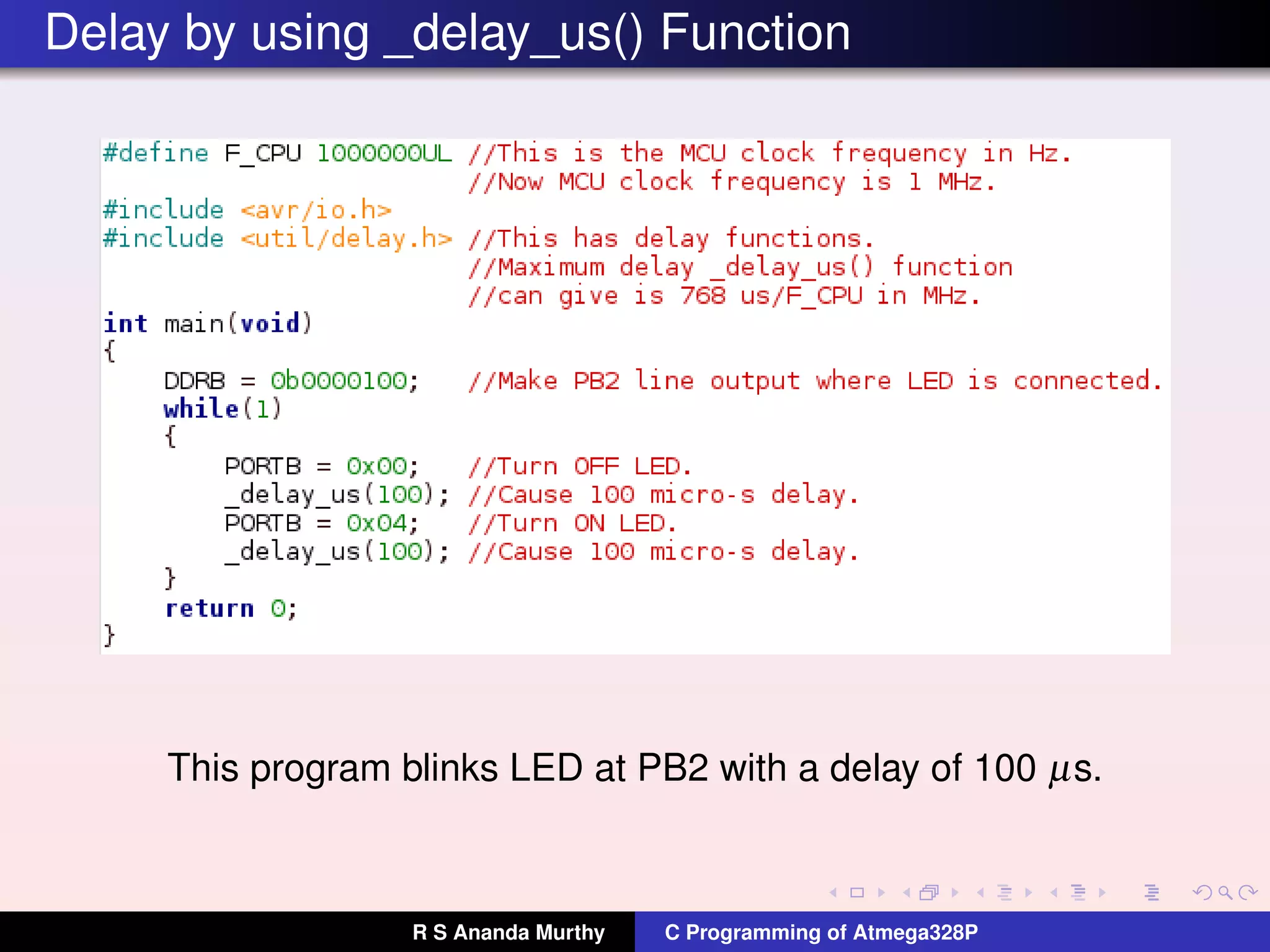 L12 c-language-programming-of-atmega328 p | PDF