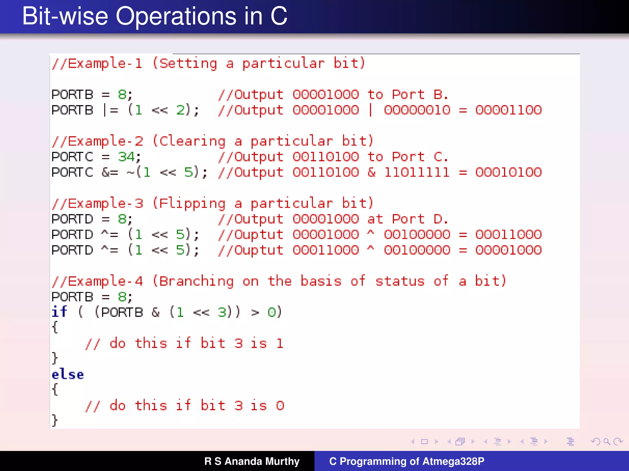 L12 c-language-programming-of-atmega328 p | PDF | Programming Languages | Computing