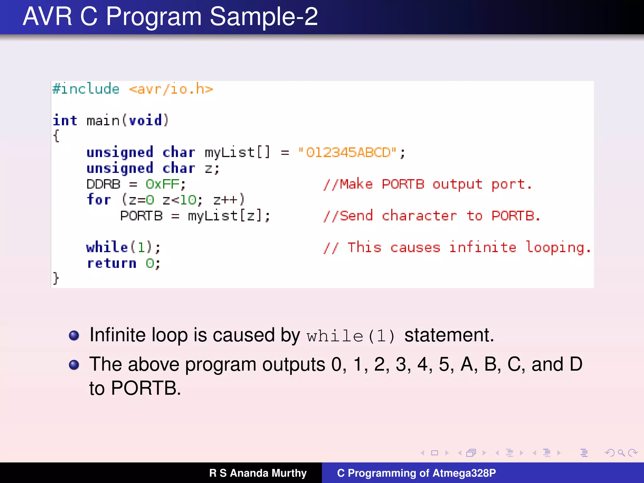 L12 c-language-programming-of-atmega328 p | PPT