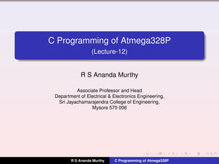L12 c-language-programming-of-atmega328 p | PDF | Programming Languages | Computing