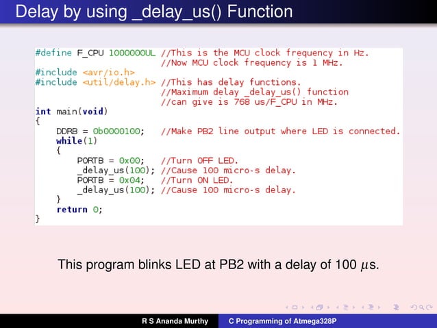 L12 c-language-programming-of-atmega328 p | PDF | Programming Languages | Computing