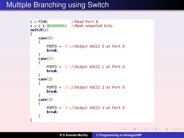 L12 c-language-programming-of-atmega328 p | PDF | Programming Languages ...