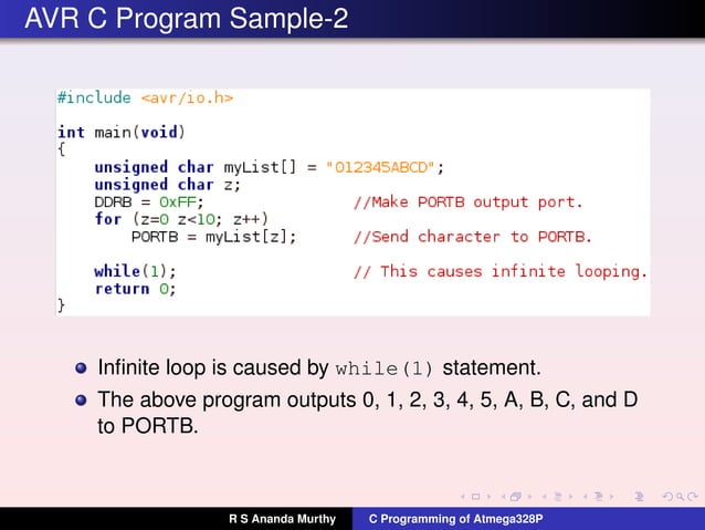 L12 c-language-programming-of-atmega328 p | PDF | Programming Languages | Computing