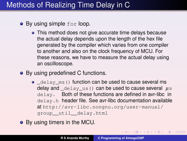 L12 c-language-programming-of-atmega328 p | PDF | Programming Languages | Computing