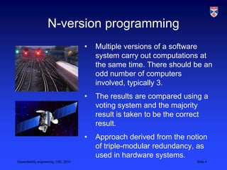 Dependability Engineering 2 (CS 5032 2012) | PPTX