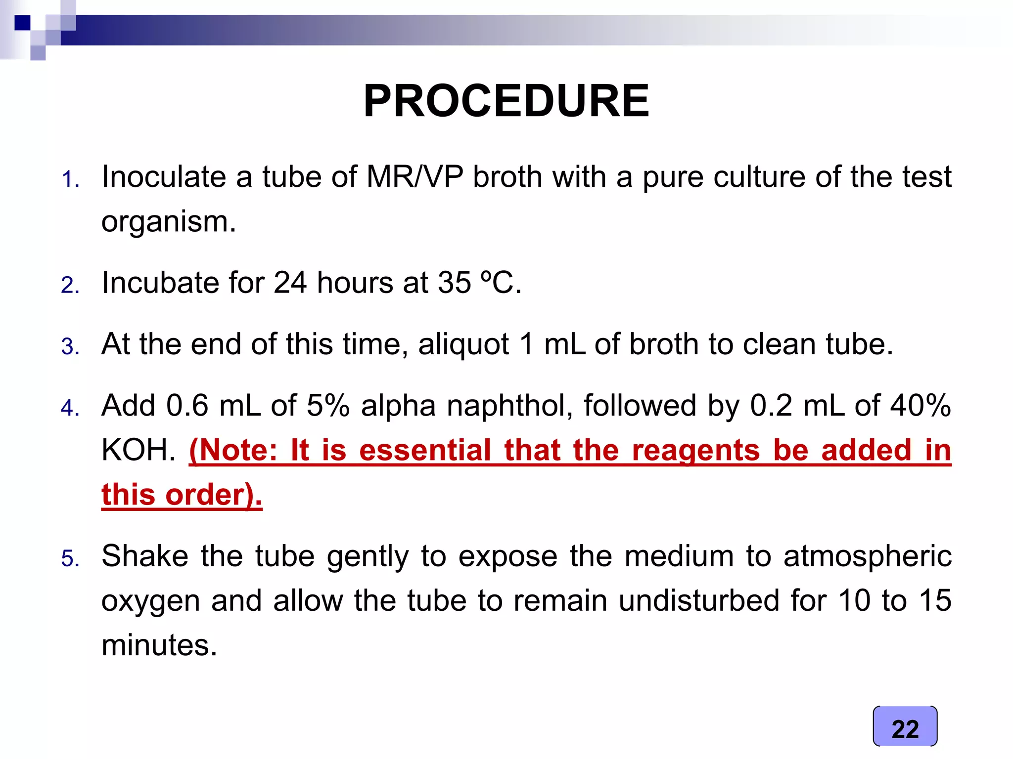 Medical Microbiology Laboratory (biochemical tests - iii) | PDF