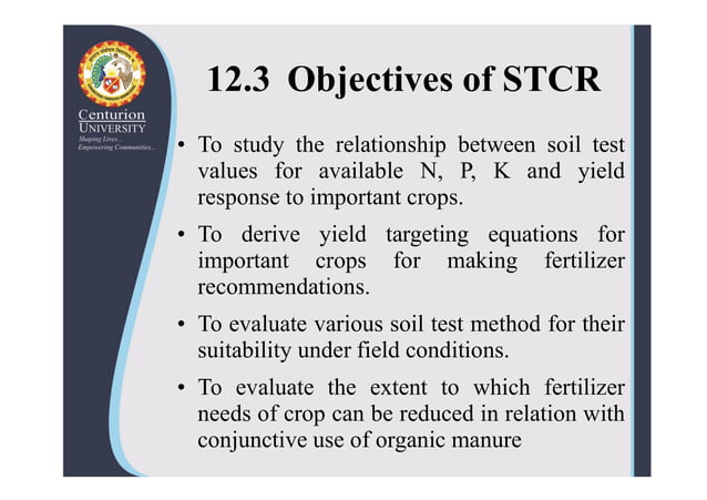 L12-Soil-Test-Crop-Response-PPT.pdf | Agriculture | Industries