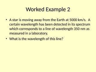 The Doppler Effect + Redshift A Level physics | PPTX