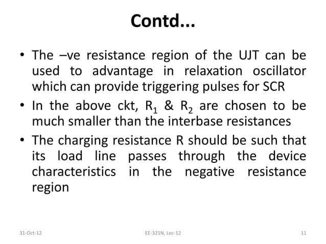 L12 ujt based triggering circuit | PDF | Consumer Electronics | Technology & Computing