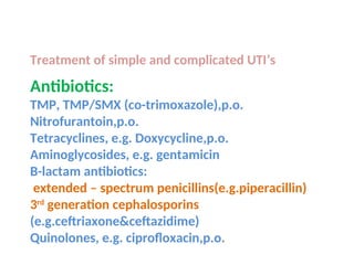 Urinary tract infection upper urinary tract infection and lower urinary ...