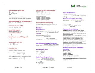CFA Formula Cheat Sheet. All Topics covered | PPT