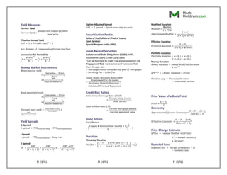 CFA Formula Cheat Sheet. All Topics covered | PPT
