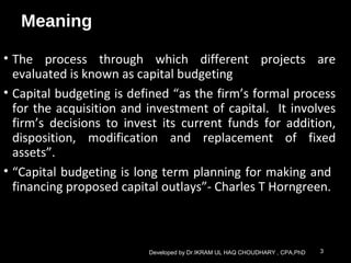 L 12 capital budgeting | PPT