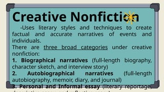Comprehensive Guide to Creative Nonfiction Writing Techniques and ...