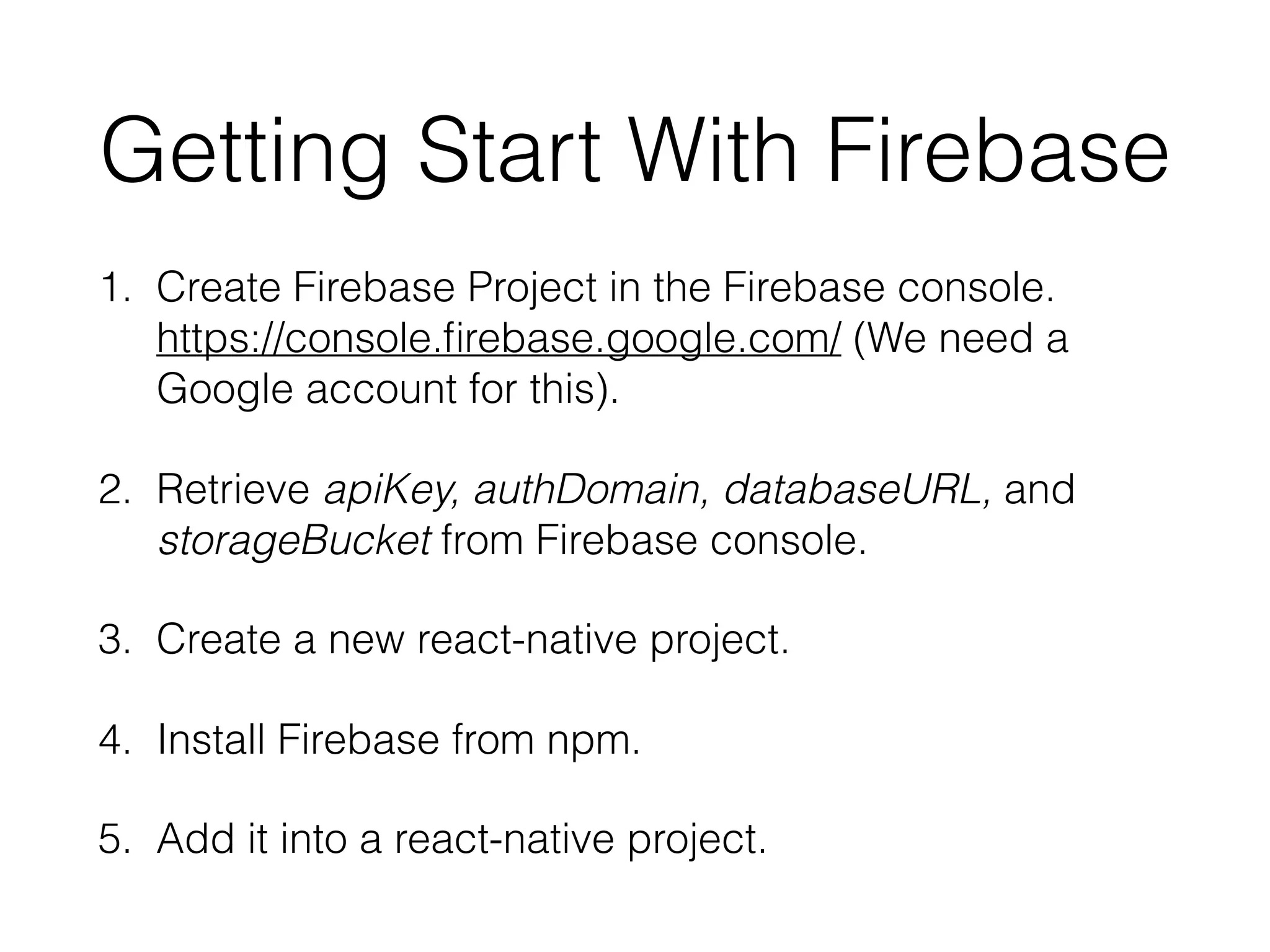 React Native Firebase | PDF