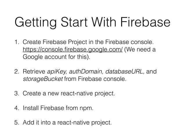 React Native Firebase | PDF