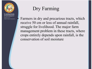 Lecture 12 Types of farming system | PDF