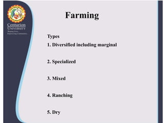 Lecture 12 Types of farming system | PDF