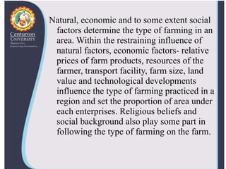 Lecture 12 Types of farming system | PDF
