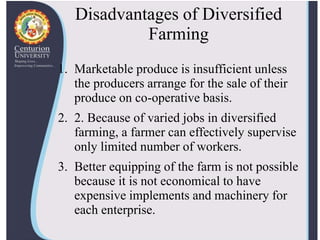 Lecture 12 Types of farming system | PDF