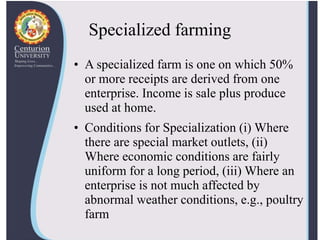 Lecture 12 Types of farming system | PDF