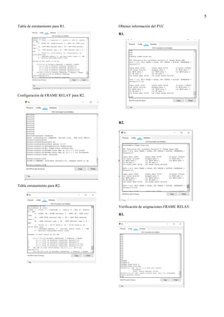 Frame Relay, Configuración de Frame Relay Básico. | PDF