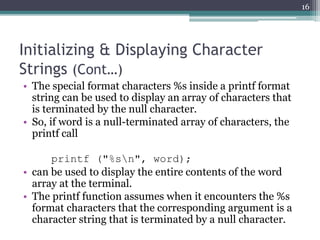 COm1407: Character & Strings | PPT