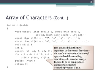 COm1407: Character & Strings | PPT