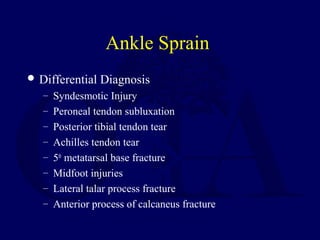 L13 ankle ligament injuries | PPT