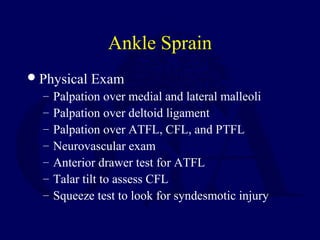 L13 ankle ligament injuries | PPT