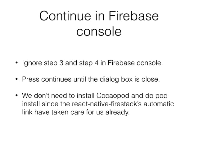 React Native Firebase Realtime Database + Authentication | PPT