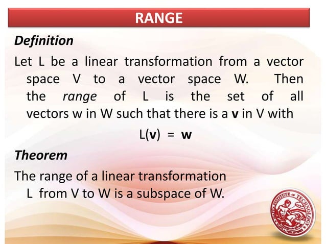 Linear Algebra - Linear Transformation.pptx | Maps & Navigation