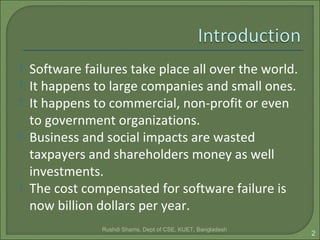 L13 why software fails | PPT