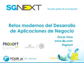 Liquid Day - Retos modernos del desarrollo de aplicaciones de negocio | PPT