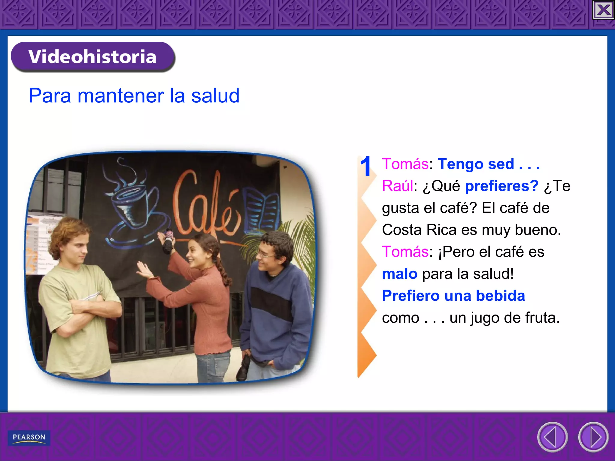 Realidades 1 - 3B: Para mantener la salud | PPT