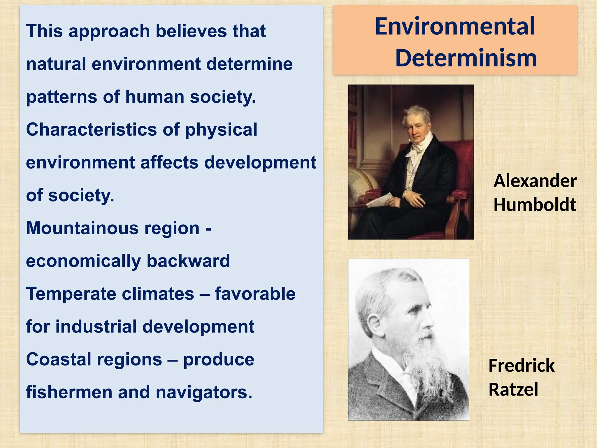 Environmental Determinism, possibilism and Neo-determinism | PPTX