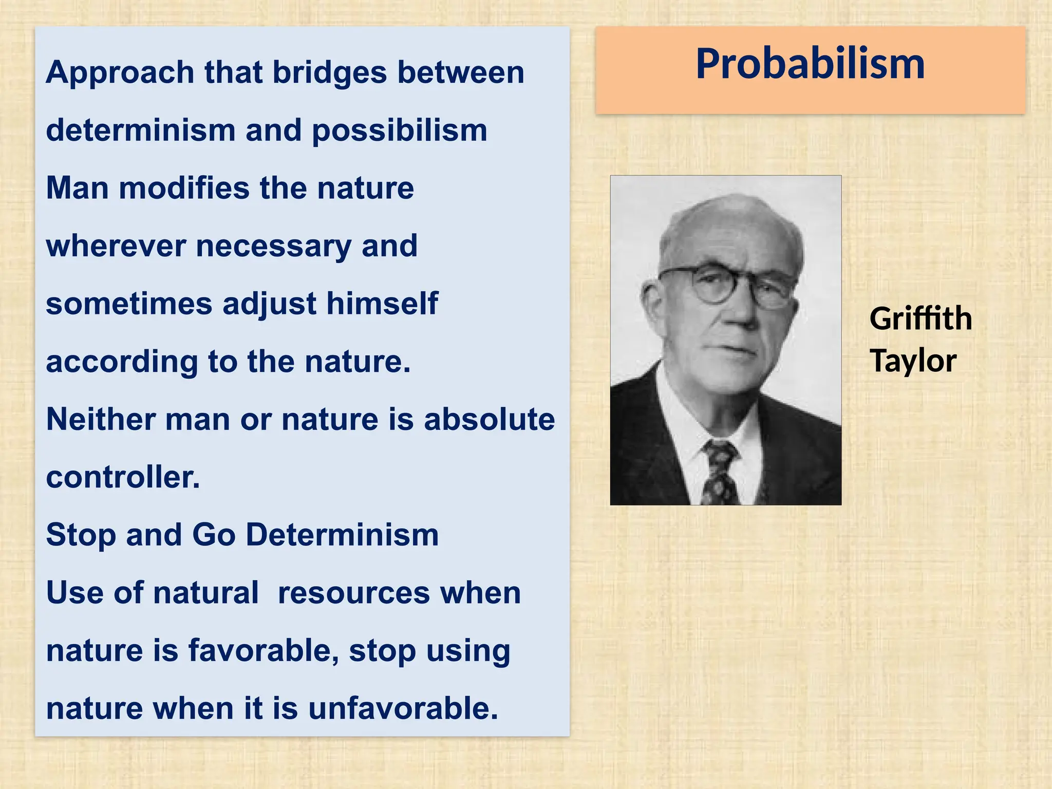 Environmental Determinism, possibilism and Neo-determinism | PPTX