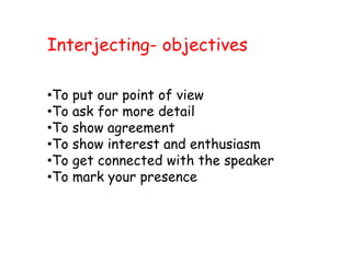 L 13 interjecting | PPTX